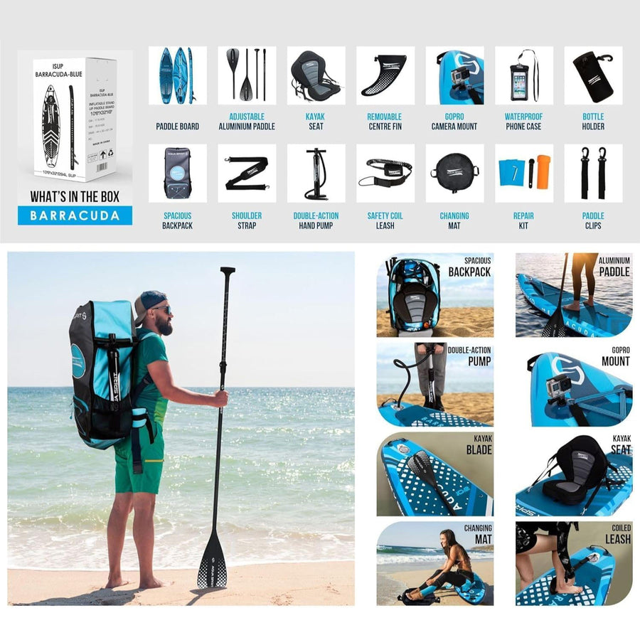 Aqua Spirit iSUP Inflatable Stand up Paddle Board – Packed Direct UK