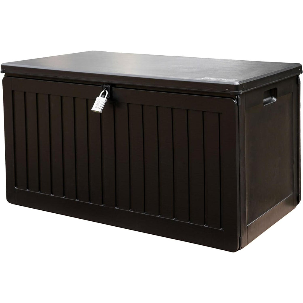 Olsen & Smith 270L MASSIVE Capacity Outdoor Garden Storage Box With Pa ...