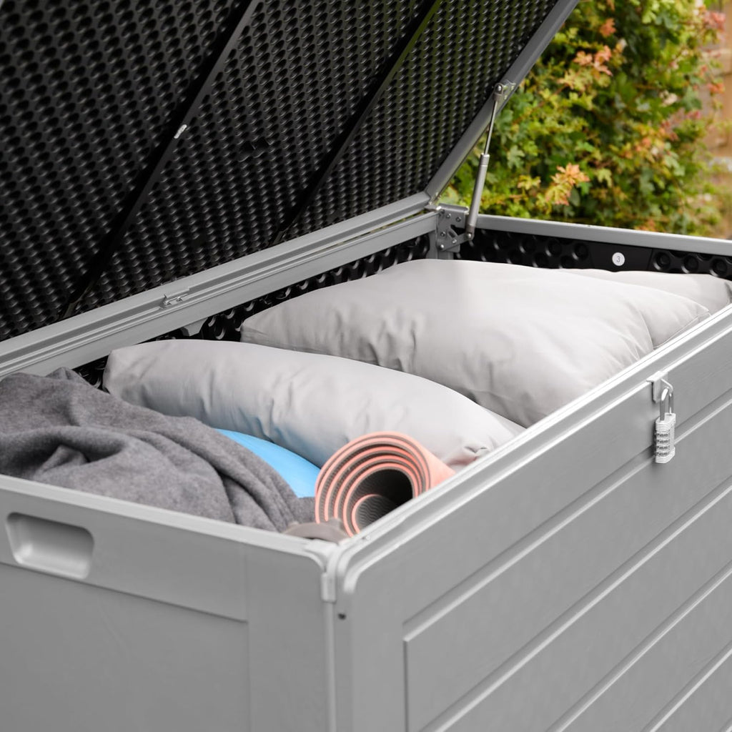 Olsen & Smith 680L MASSIVE Capacity Outdoor Garden Storage Box Plastic ...