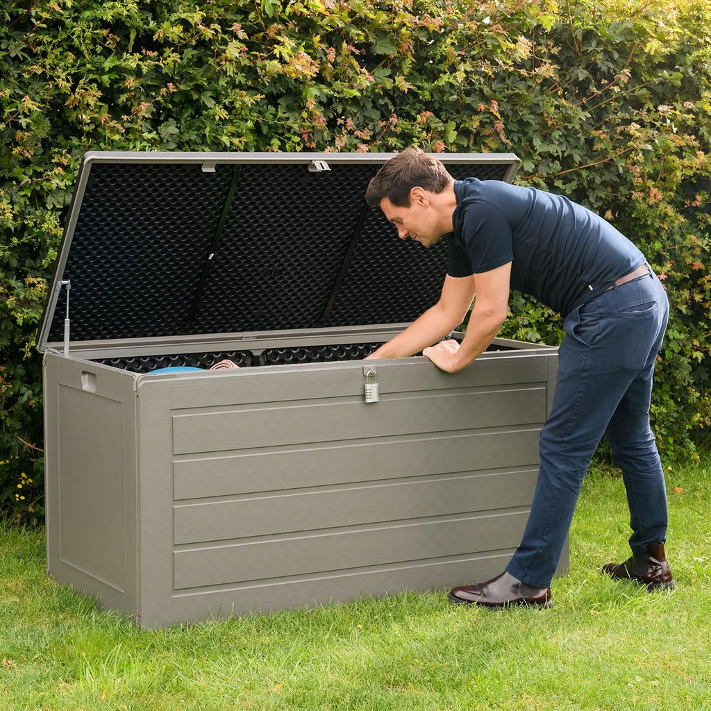 Olsen & Smith 680L/830L MASSIVE Capacity Outdoor Garden Storage Box Pl ...