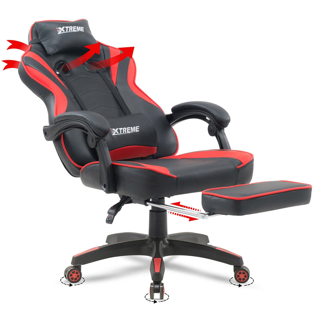 XTREME Gaming Chair & Desk Bundle, Ultimate Ergonomic Gaming Setup wit ...