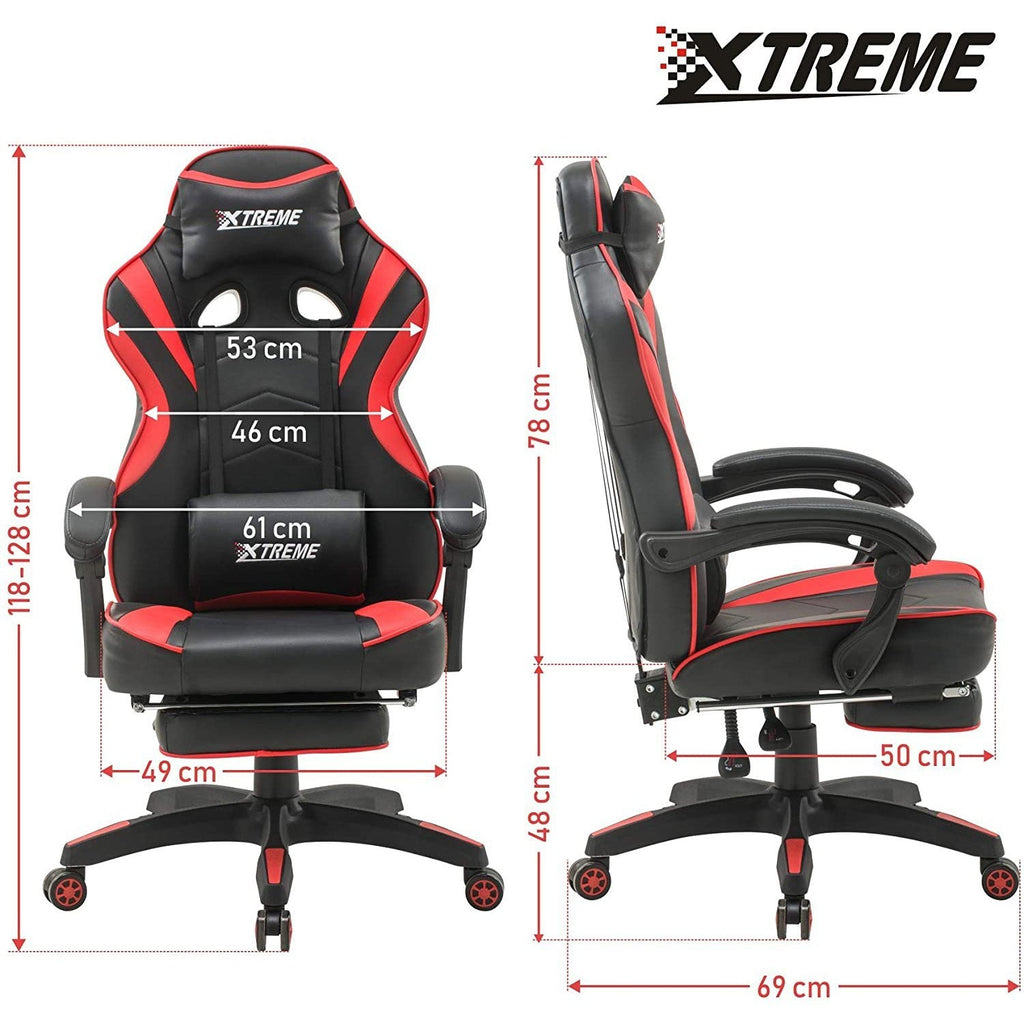 XTREME Gaming Chair & Desk Bundle, Ultimate Ergonomic Gaming Setup wit ...
