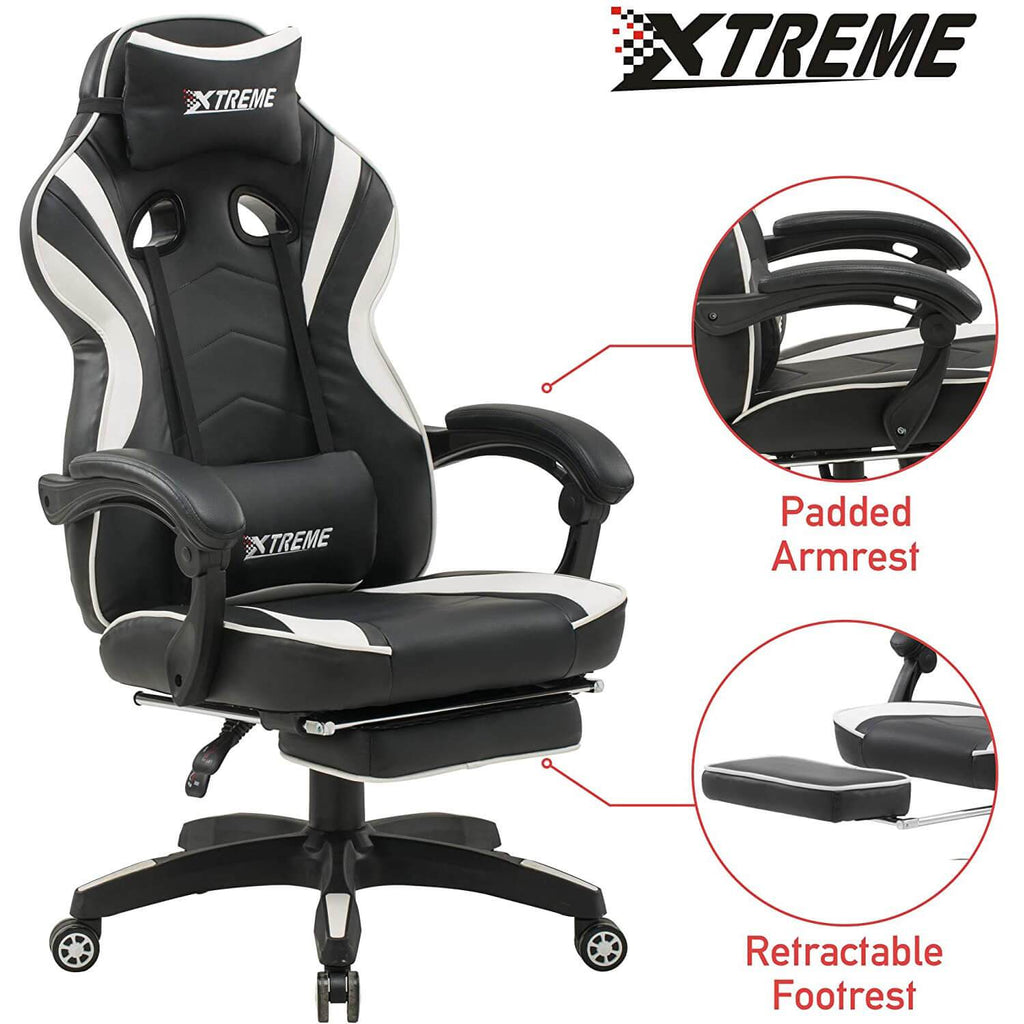 XTREME Gaming Chair & Electric Desk Bundle - Ergonomic Recliner Chair ...