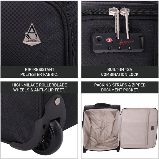 56x45x25 Cabin Luggage | Packed Direct – Packed Direct UK